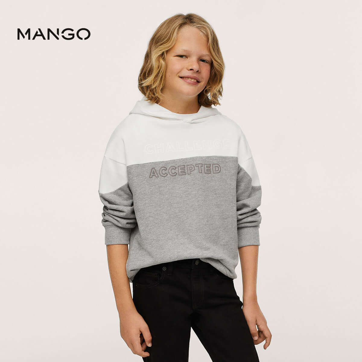 MANGO GREY WHITE CHALLENGE ACCEPTED HOODIE – PEEKABOO.PK
