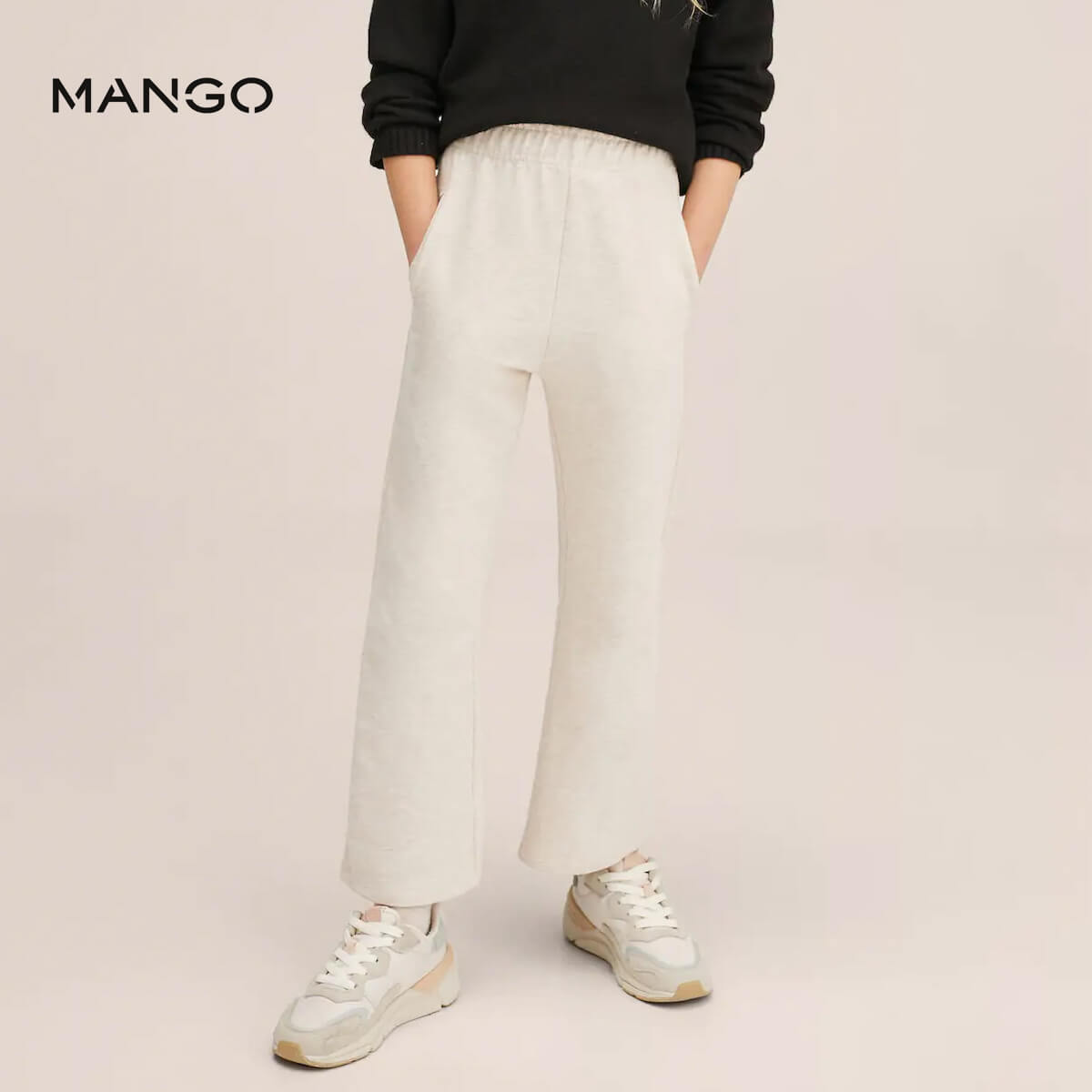 MANGO SAND STRAIGHT CUT-CROP TROUSER 72510 – PEEKABOO.PK