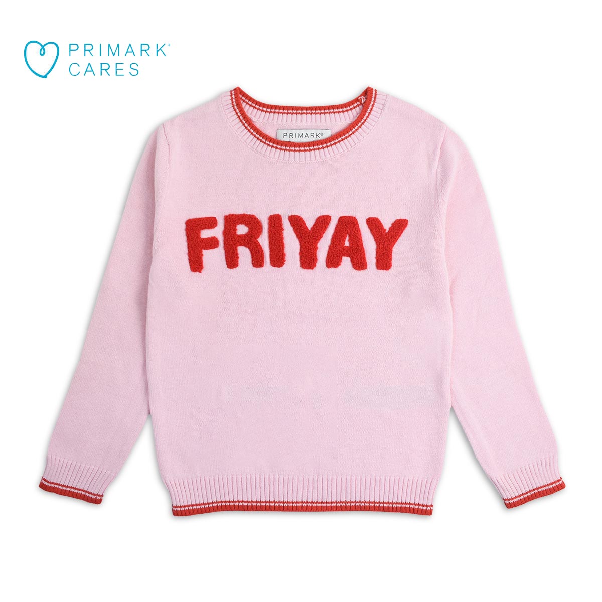 PRIMARK PINK FRIYAY SWEATER – PEEKABOO.PK